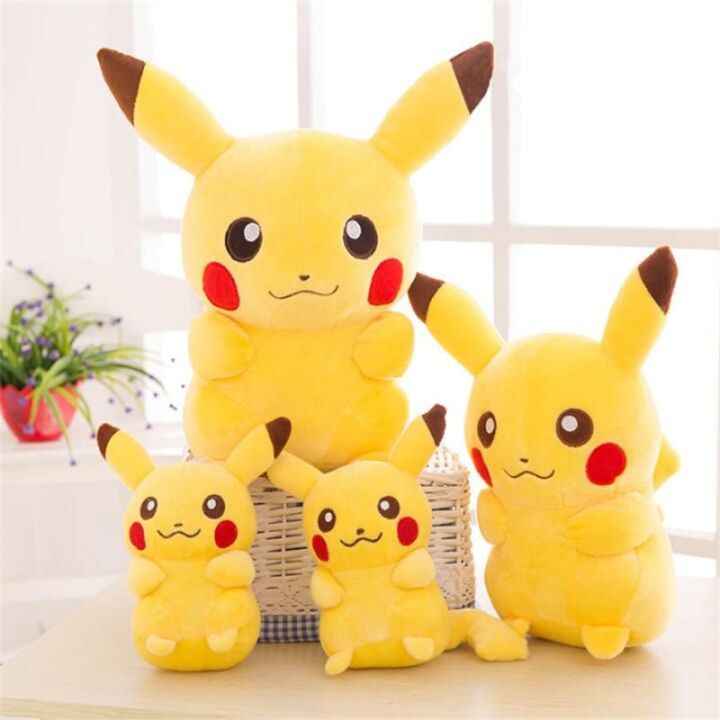 25-65 Cm Smile Pikachu Anak Patung Haiwan Cute Anime Toy Plush Lembut ...