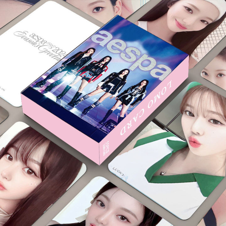 Kpop Aespa New Album WINTER NINGNINGKARINA 55pcs Small Card Postcard ...
