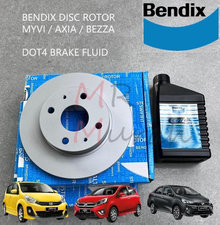 Original Bendix BR9506 Myvi Lagibest front disc rotor - Icon/Axia/Bezza ...