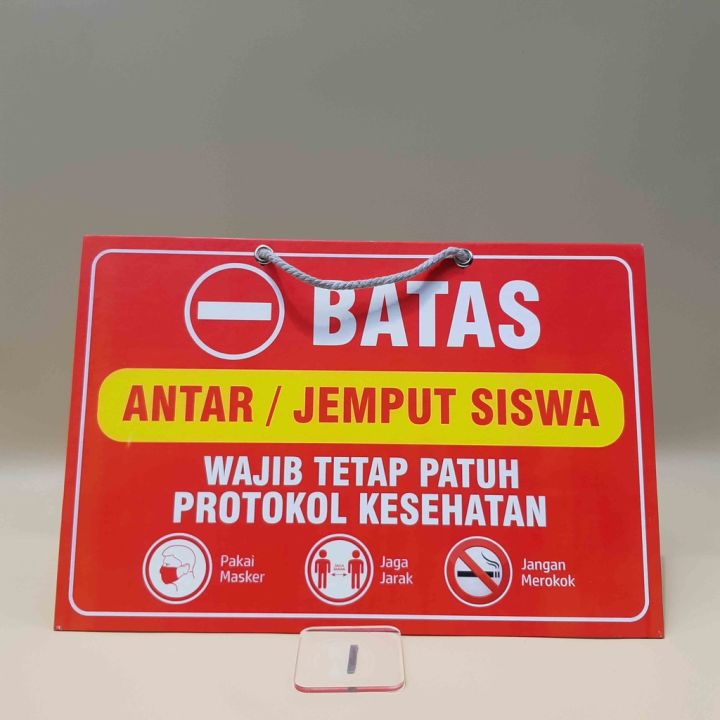 Hard Poster || Batas Antar Jemput Siswa | Poster Sekolah | Lazada Indonesia