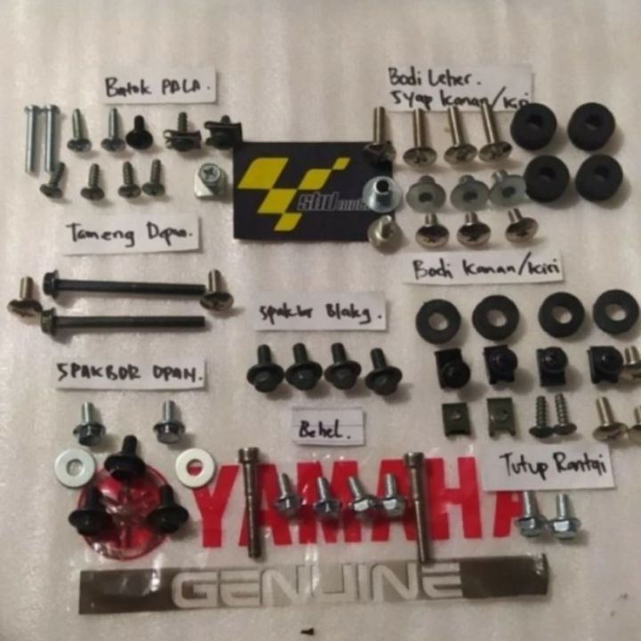 Baut Motor Lengkap Baut Full Body Yamaha Mio Lama / Mio Sporty / Baut ...