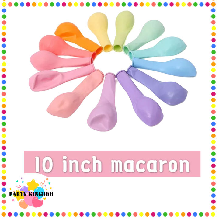 Party Kingdom 10pc 10inches macaron balloon pastel color | Lazada PH