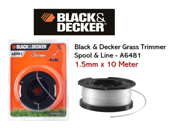 BLACK & DECKER A6481 1.5mm x 10 Meter Grass Trimmer Spool & Line | Lazada