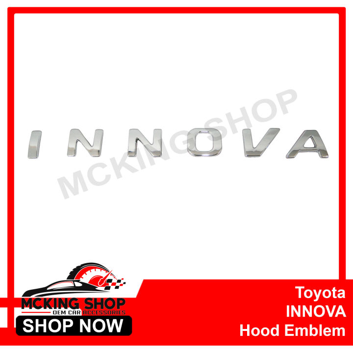 INNOVA Hood Emblem for Toyota Innova (Chrome) | Lazada PH