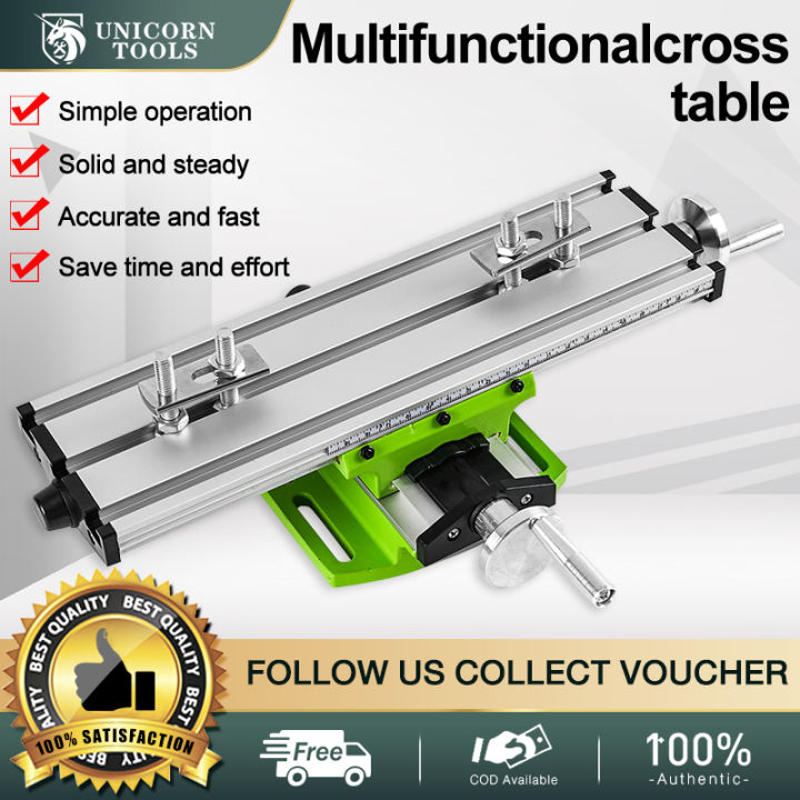 Mini XY-Axis Multifunction Precision Workbench with 2.5 Flat Vise ...