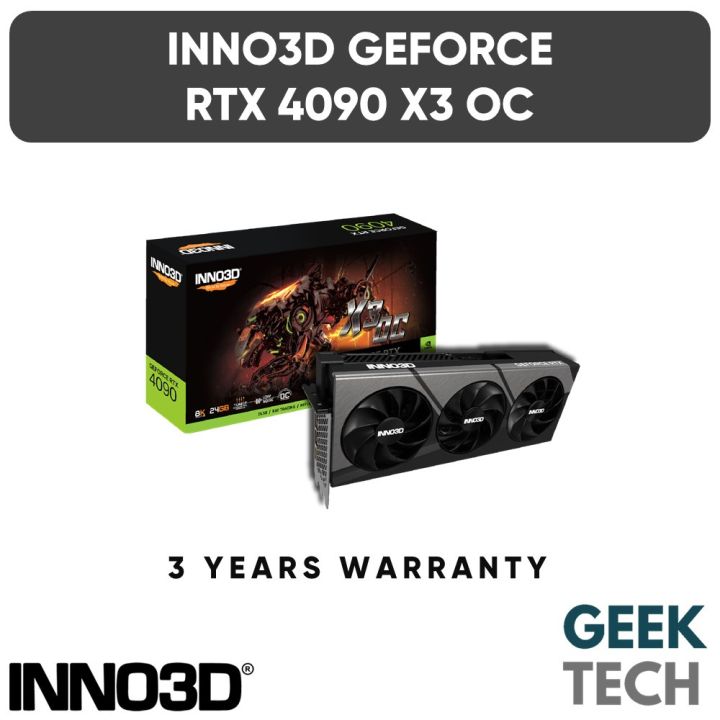 INNO3D GeForce RTX 4090 X3 OC 24GB GDDR6X | Lazada