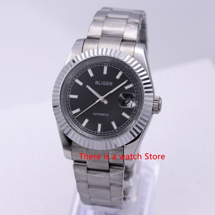 Bliger 40mm Automatic Mechanical Men Watch Luxury Calendar Luminous ...