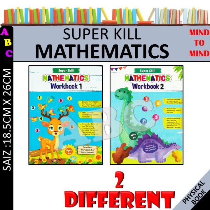 SUPER KILL MATHEMATICS WORKBOOK 1 & WORKBOOK 2 | PRESCHOOLERS AGES 4 ...