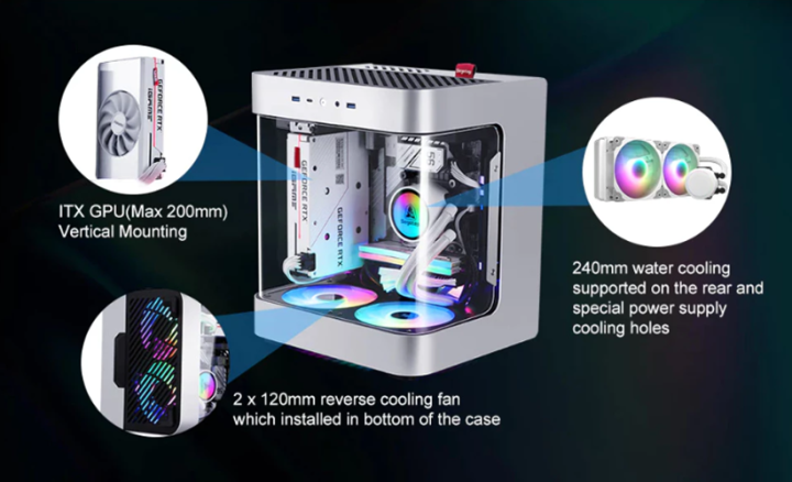 Segotep Computer Case ITX Slath mini ของแท้ศูนย์ไทย | Lazada.co.th