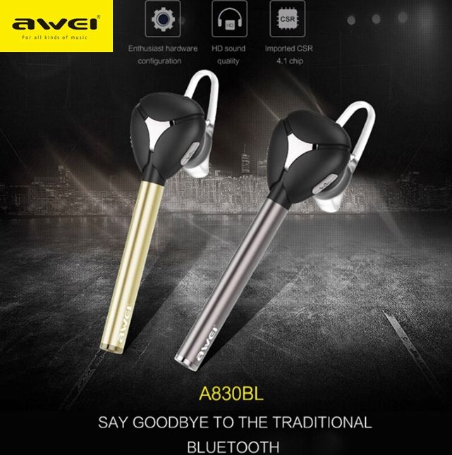 AWEI A830BL Smart Bluetooth V4.1 Wireless Headset HiFi Sound | Lazada PH