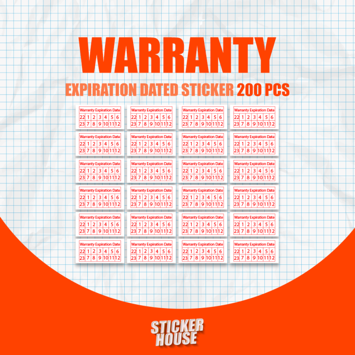 200pcs Warranty date seal label sticker universal 2022-2023 | Lazada PH