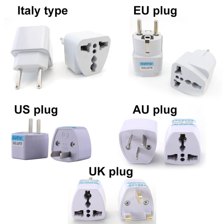 Universal US/UK/AU/itlay EU Plug Adapter USA To Euro Europe AC Power Wall Charger Adapter ...