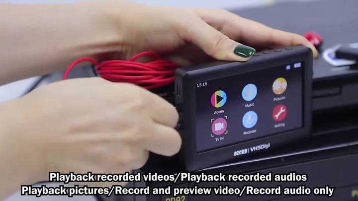 Ezcap180 4.3" AV Recorder Video Audio Capture 1080P from VHS Digi ...