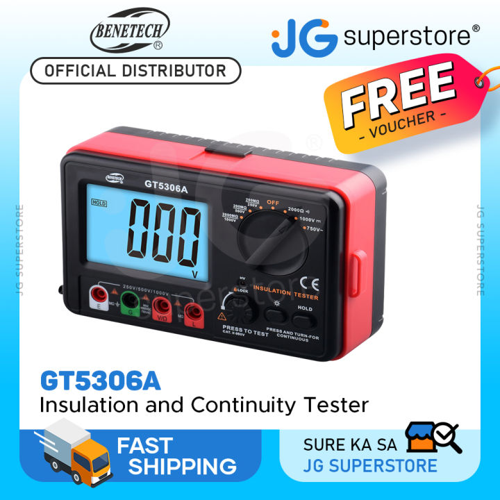 [CLEARANCE] Benetech GT5306A Insulation and Continuity Tester (Battery ...