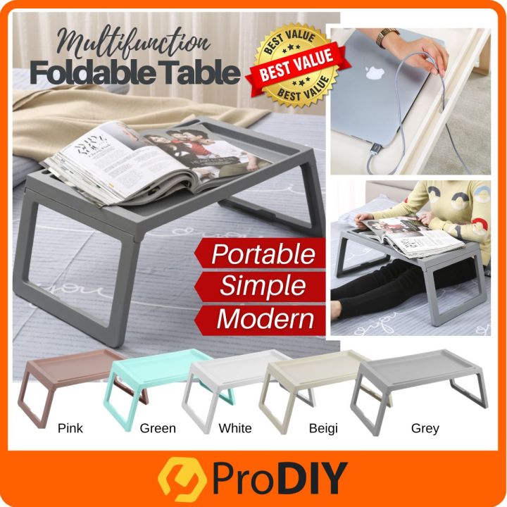 Multifunction Portable High Impact Plastic Foldable Laptop Table Bed ...