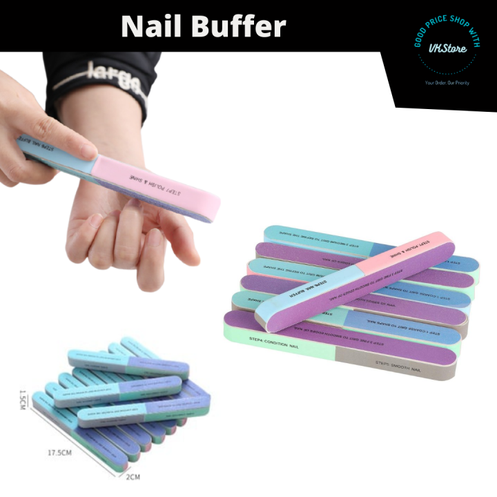 Nail Polisher Nail Buffer Seven-sided Polishing File Nail Tools ...