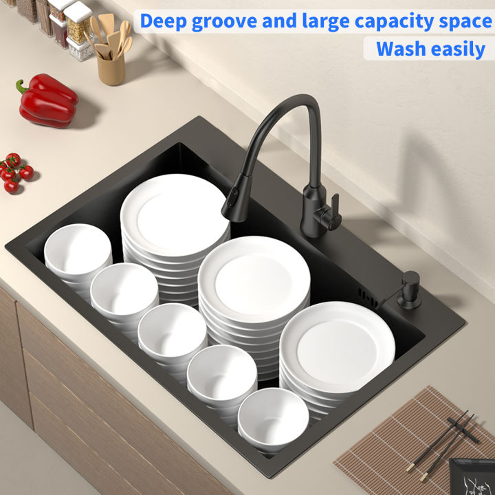 SUKINBO sink stainless steel kitchen basin sink set Handmade Kitchen ...