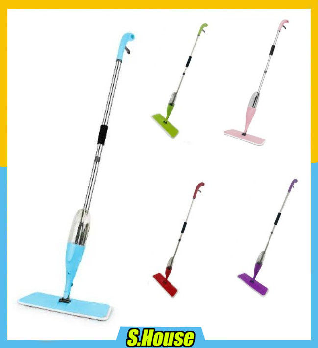 Easy Spray Mop With Microfiber Reusable Pad Floor Mop Lantai Mudah ...