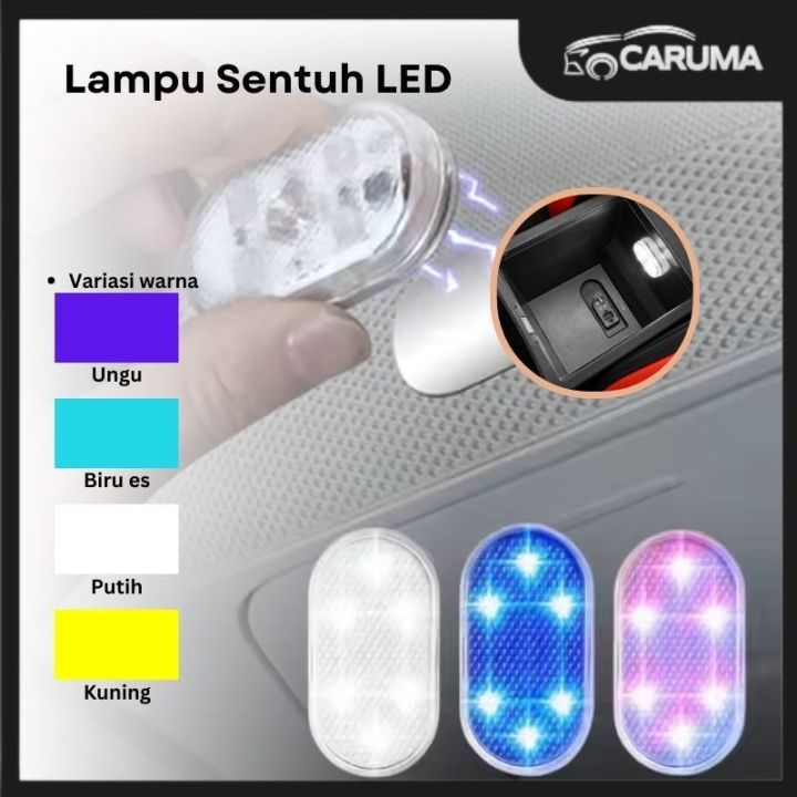 Lampu Sentuh LED Mobil/ Lampu Interior Mobil Nirkabel / Lampu ...