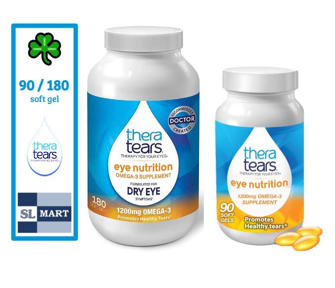 ☘️180 Soft Gel Exp 03/2028 Thera Tears 1200mg Omega 3 Supplement for ...