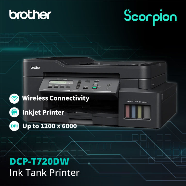Brother DCP-T720DW Multi-function Ink Tank Printer | Lazada