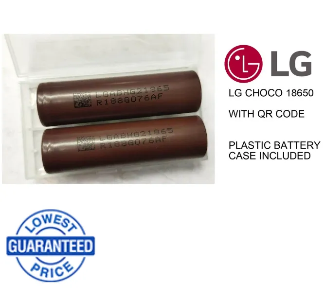 Baru. LG Choco LGHG2 18650 3.7v kod QR bateri boleh dicas semula (1 ...