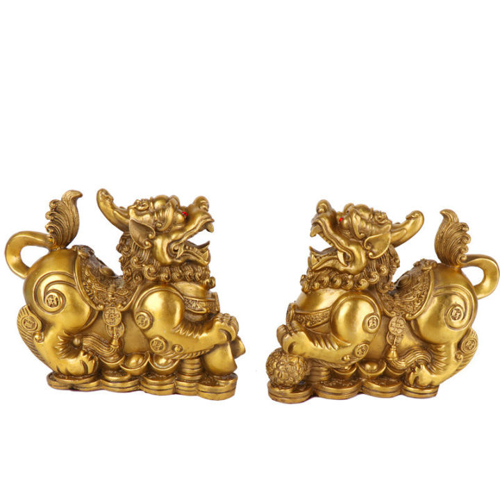Brass Piyao, Feng Shui Wealth Beast, Money Pixiu, Home Office Fortune ...