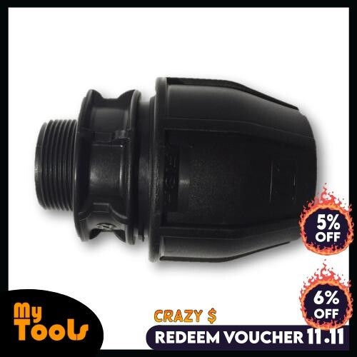 HDPE / POLY / PP FITTINGS Pipe Male Socket Compression Fitting Male ...