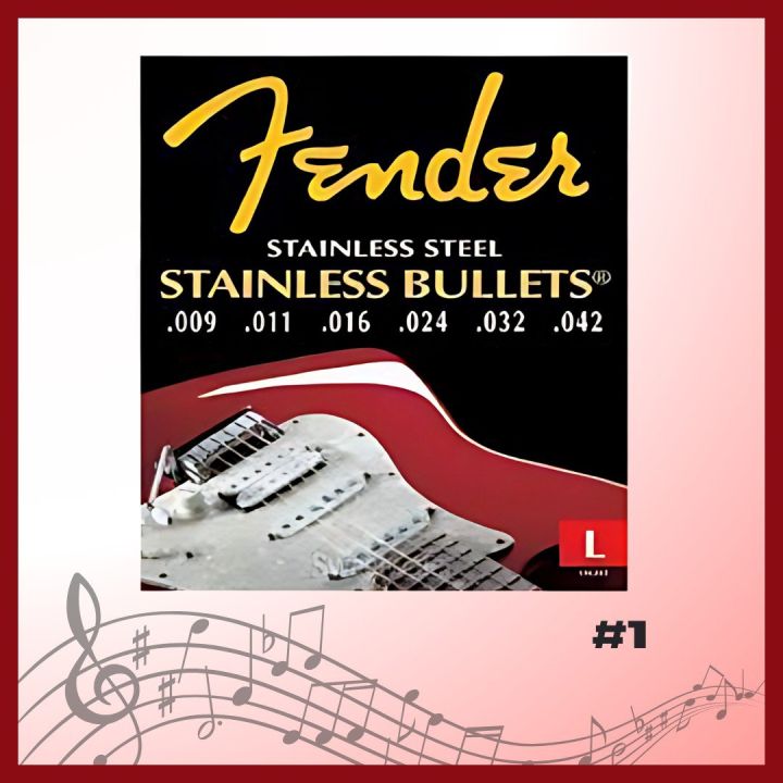 Fender Stainless Bullets Light Electric Guitar Strings | Lazada PH