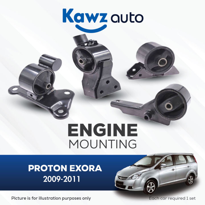 KAWZ PROTON EXORA (2009-2011) ENGINE MOUNTING - [SET] | Lazada