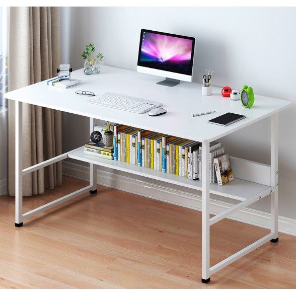 Super sales!! 120cm !! Double layer Table . Kalis air Full WHite Meja ...