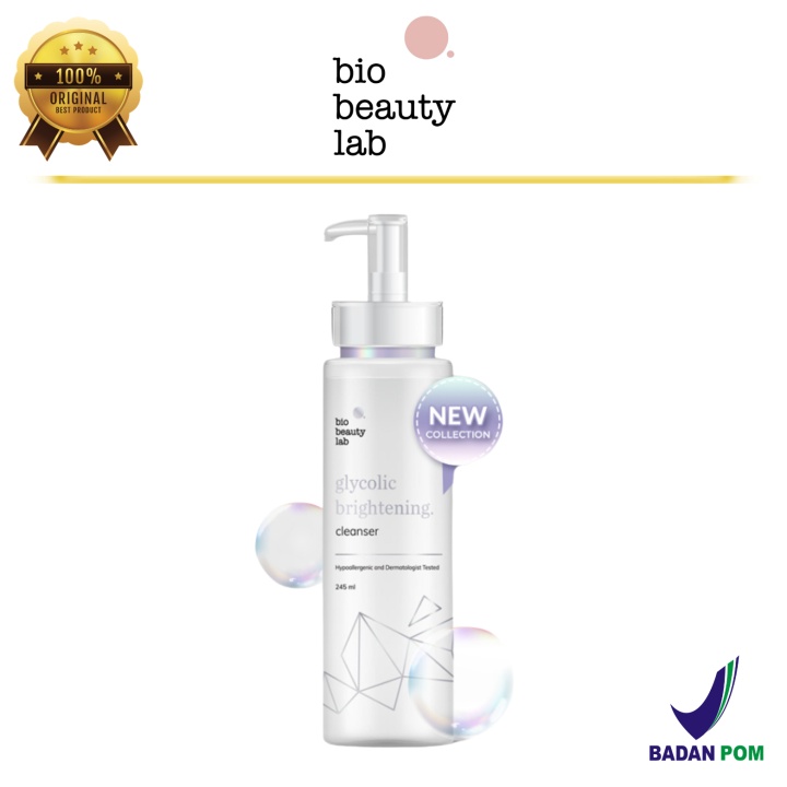 BIO BEAUTY LAB Glycolic Brightening Cleanser 245ml BPOM | Lazada Indonesia