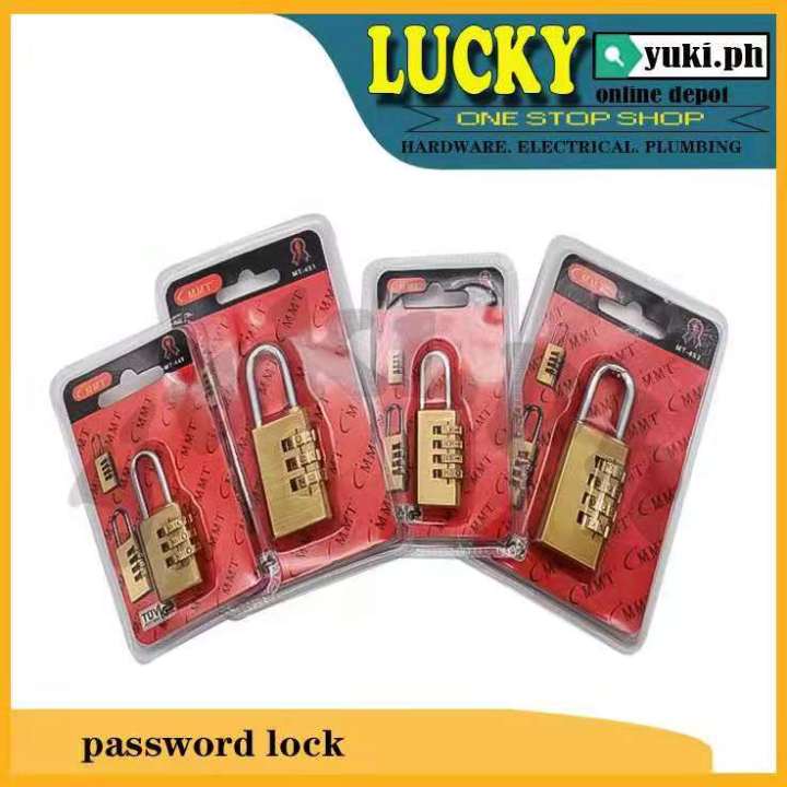 Password Code Universal Outdoor Locker Case Solid Brass Lock Digit ...