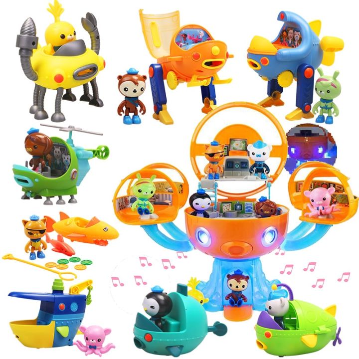 Octonauts Octopod Playset 8 Pieces Including Deep Sea Captain Barnacles ...