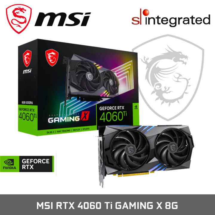 MSI GeForce RTX 4060 Ti GAMING X 8GB GDDR6 | Lazada