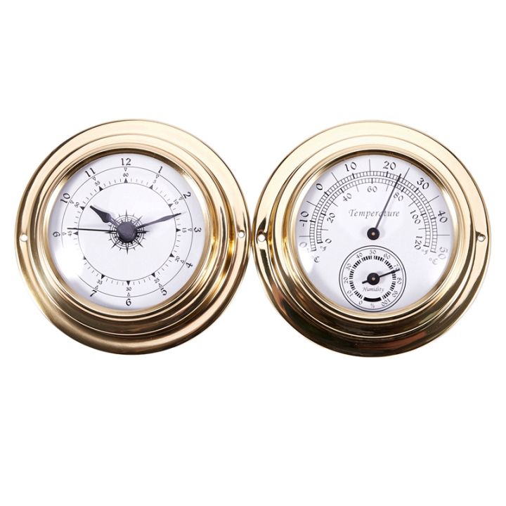 Hygrometer Barometer Watches Clock 2 Whole Set Weather Station Meter ...