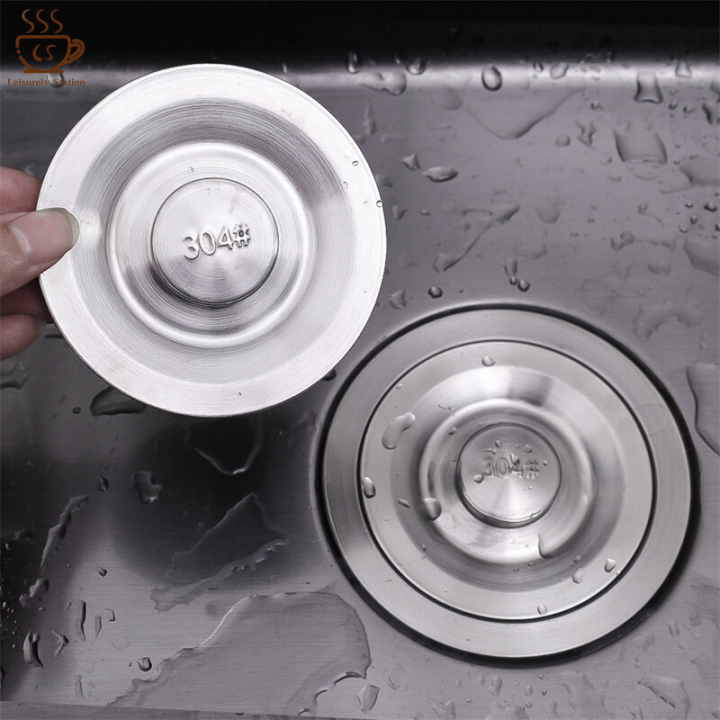 Stainless Steel Kitchen Sink Filter Cover Sink Sewer Drain Lids Shower ...