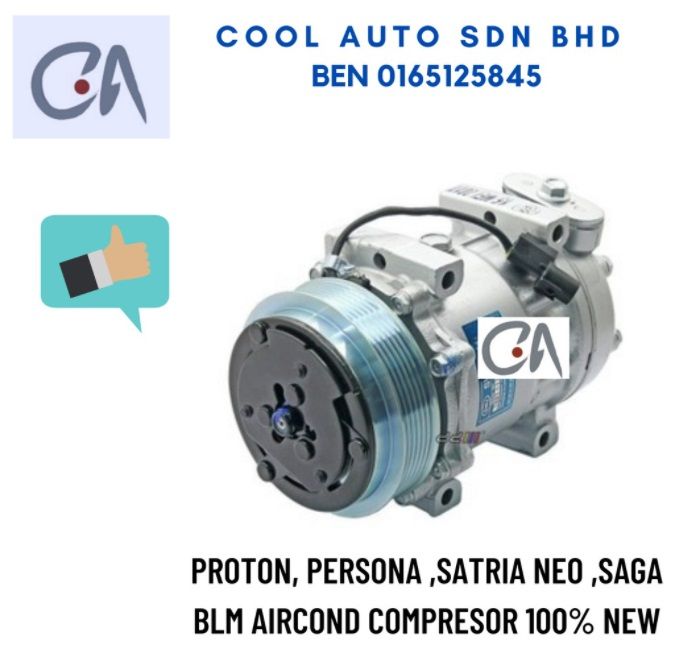 Proton Persona Satria Neo Saga BLM Air Cond Compressor 100% New | Lazada