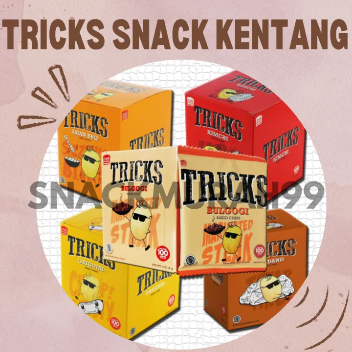 Tricks Biskuit Kentang Box All Varian 18 gram Isi 10 Pcs | Lazada Indonesia