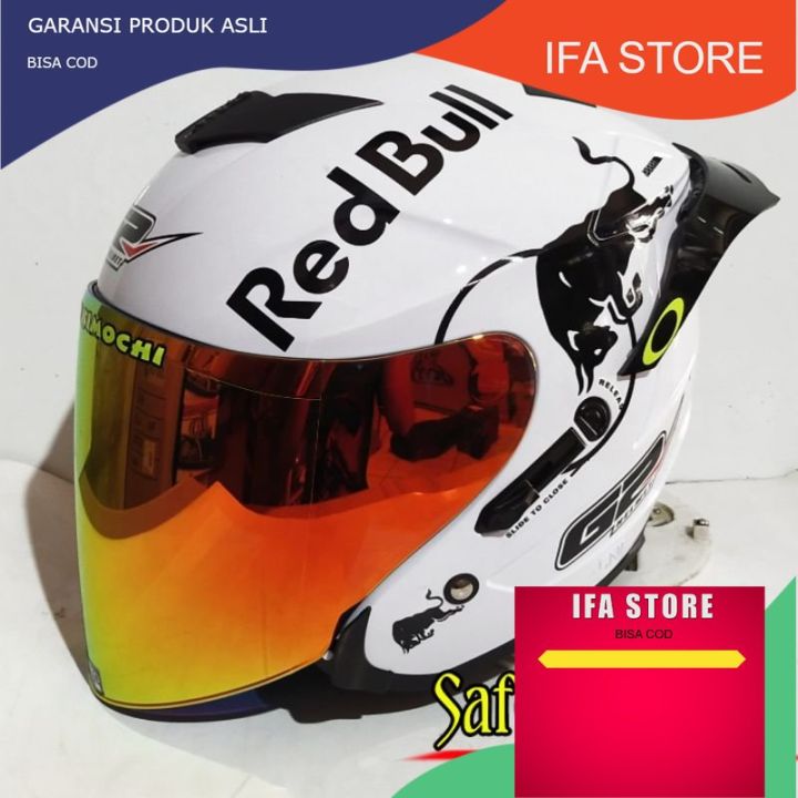 Helm Half Face G2 OPTIMAX Helem G2 OPTIMAX Solid White/modif Paket ...