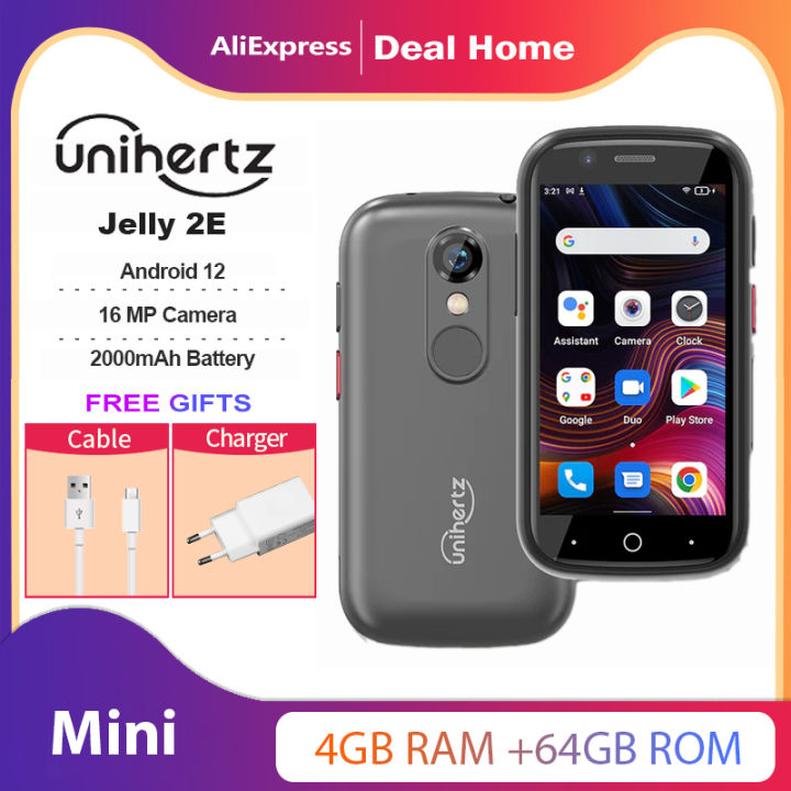 Unihertz Jelly 2E Mini Smartphone Android 12 Unlocked 4GB 64GB Global Version Mobile Phone ...