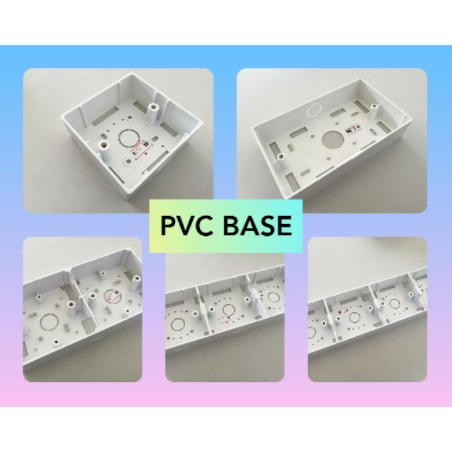 PVC Electrical Surface Base 3X3/ 3X6/ 3X7/ 3X10/ 3X13 Wiring | Lazada