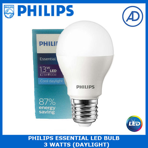 Philips Essential LED Bulb 3 Watts (Daylight) | Lazada PH