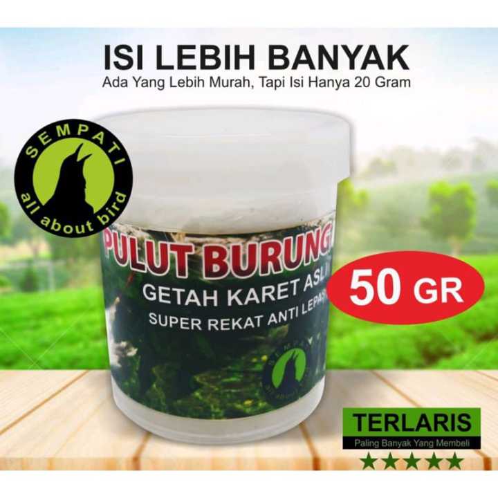 PULUT BURUNG GETAH KARET ASLI LEM SUPER LENGKET ANTI LEPAS PENJERAT ...