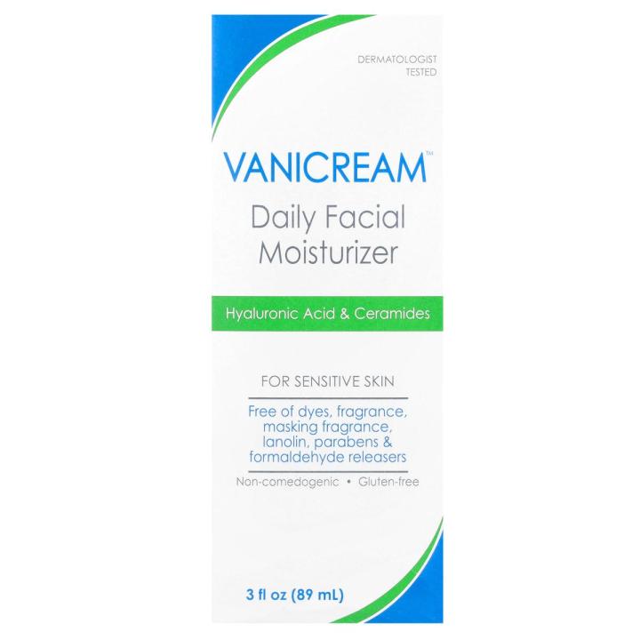 Vanicream Daily Facial Moisturizer For Sensitive Skin, Fragrance Free ...