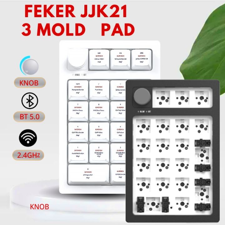 【Ready Stock】FEKER JJK21 3Modes PAD Numeric Keypad Mini Mechanical ...
