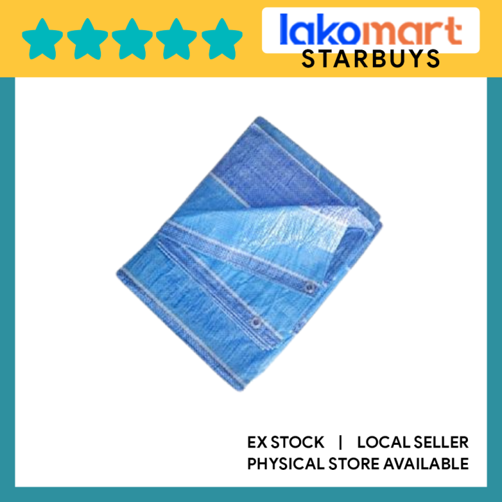 PE Tarpaulin Canvas Sheet Tarp Ground Sheet Cover Waterproof Multi ...