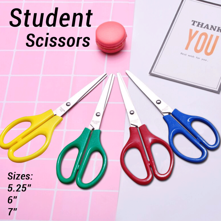 Joy Student Scissors Sharp Stainless Steel / Gunting 5.25", 6" 7 ...