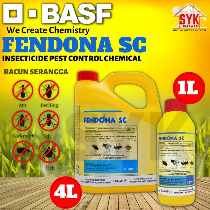 SYK BASF FENDONA SC (1L/4L) Agriculture Insecticide Control Chemical ...