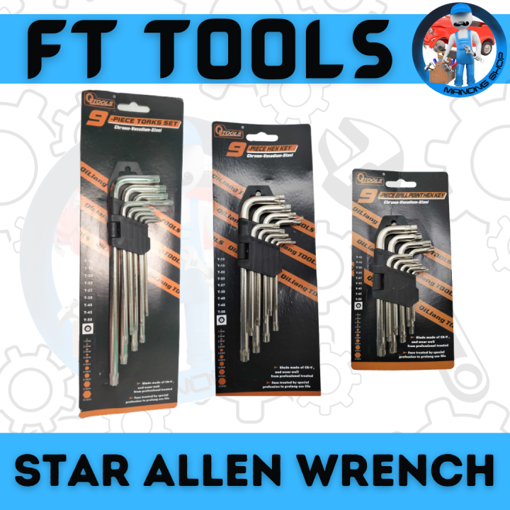 Manong Tools PH FT Tools Star Allen Wrench with Variations Cr.V High Quality Heavy Duty Hand ...